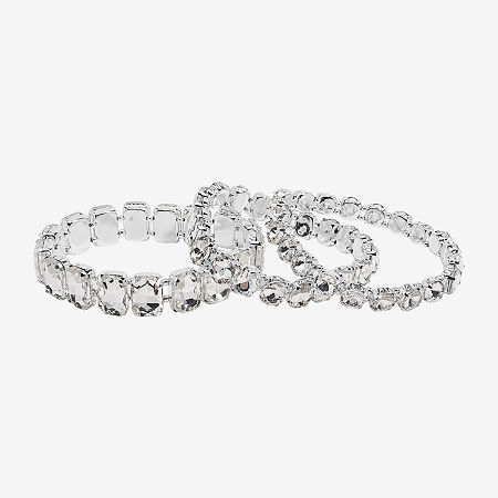 Click here for Bijoux Bar Womens 3-pc. Glass Bracelet Set  One Si... prices