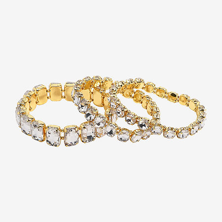 Click here for Bijoux Bar Womens 3-pc. Glass Bracelet Set  One Si... prices