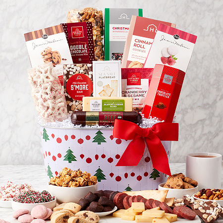 Click here for Hickory Farms Deluxe Merrymaker Gift Basket Set  O... prices