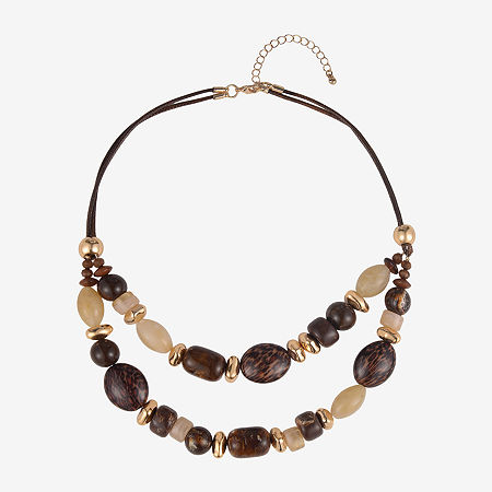 Click here for Mixit Gold Tone Womens 18 Inch Strand Necklace  On... prices