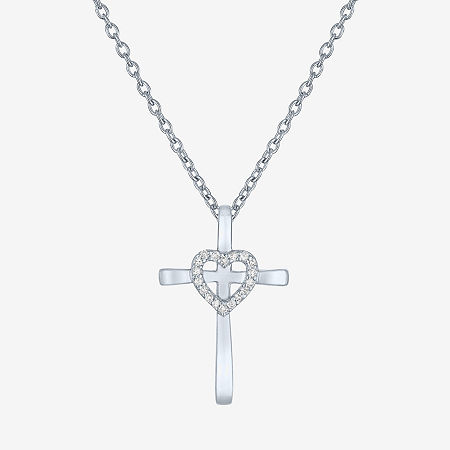 Click here for Faith Womens Accent Natural Diamond Sterling SIlve... prices