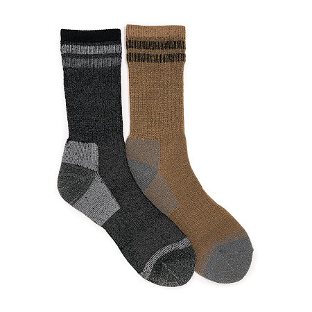 Click here for Muk Luks Heat Retainer Mens Crew Socks  One Size F... prices