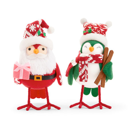 Click here for North Pole Trading Co. Santa And Ski Bird Set 2-pc... prices