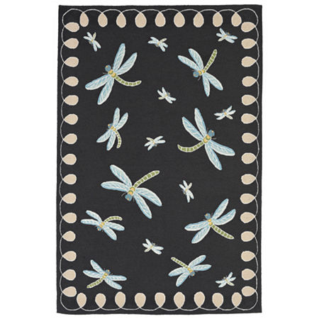 Click here for Liora Manne Frontporch Dragonfly Black and Gray 36... prices