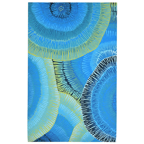Liora Manne Visions IV Cirque Indoor/Outdoor Rug, Color: Blue - JCPenney Liora Manne Visions IV Cirque Indoor/Outdoor Rug, Color: Blue - JCPenney