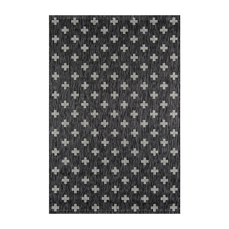Novogratz Villa Vi-01 Charcoal 67 x 96 Outdoor Area Rug - Charcoal