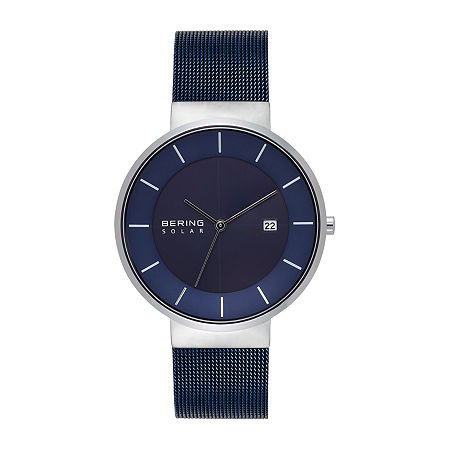 Click here for Bering Mens Blue Stainless Steel Bracelet Watch 14... prices