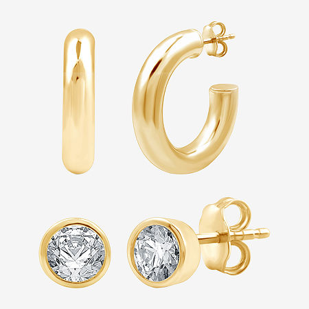 Click here for Yes  Please! Womens Lab Created White Sapphire 14K... prices