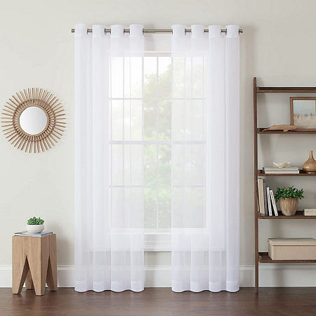 Click here for Eclipse Calia Grommet Top Sheer Set of 2 Curtain P... prices