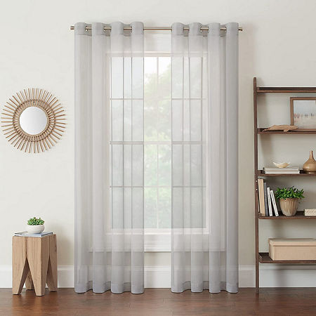 Click here for Eclipse Calia Grommet Top Sheer Set of 2 Curtain P... prices