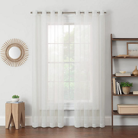 Click here for Eclipse Calia Grommet Top Sheer Set of 2 Curtain P... prices