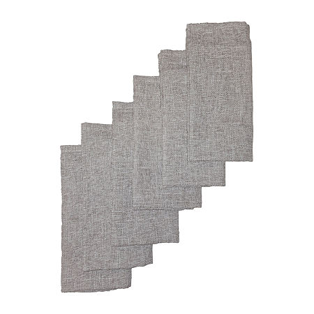 Laura Ashley Harper 18x 6 Napkin  Set of 6 - Taupe