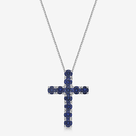 Click here for Womens Gemstone Sterling Silver Cross Pendant Neck... prices