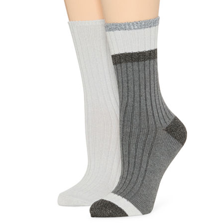 Click here for Mixit Womens 2 Pair Crew Socks  4-10  Black prices