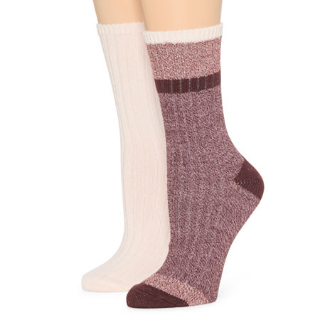Click here for Mixit Womens 2 Pair Crew Socks  4-10  Red prices
