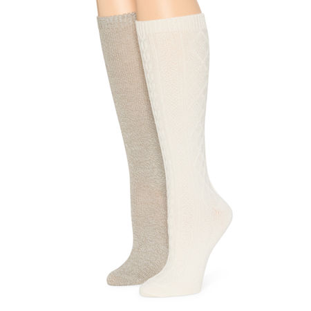 Click here for Mixit Womens 2 Pair Knee High Socks  4-10  White prices