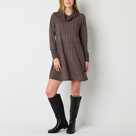 Click here for R & K Originals Womens Long Sleeve Shift Dress  X-... prices