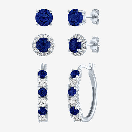 Click here for Gemstone Sterling Silver 3 Pair Jewelry Set  One S... prices
