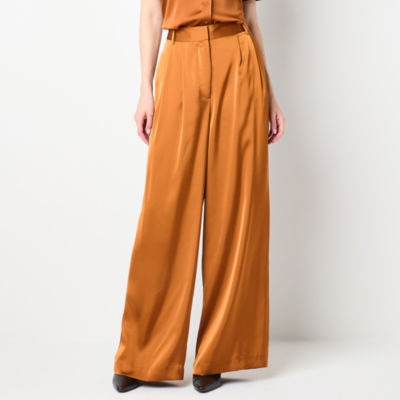 Worthington Womens Wide Leg Pant, Color: Roasted Pecan - JCPenney