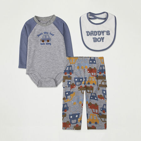 Click here for Baby Essentials Baby Boys 3-pc. Baby Clothing Set... prices