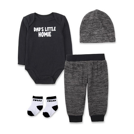 Click here for Baby Essentials Baby Boys 4-pc. Baby Clothing Set... prices