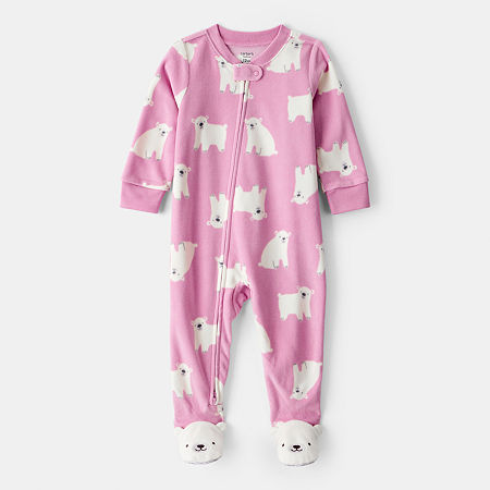 Click here for Carters Toddler Girls Footed Fleece Round Neck Lon... prices