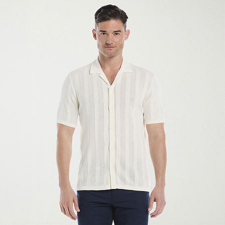 Click here for Cubavera Mens Short Sleeve Camp Collar Sweater But... prices
