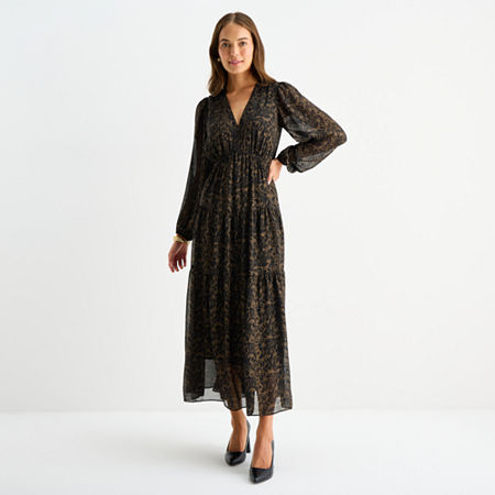 Click here for Isabel & Nina Womens Long Sleeve Floral Maxi Dress... prices