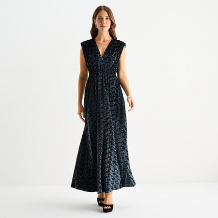 Click here for Sam And Jess Velvet Womens Sleeveless Scroll Eveni... prices