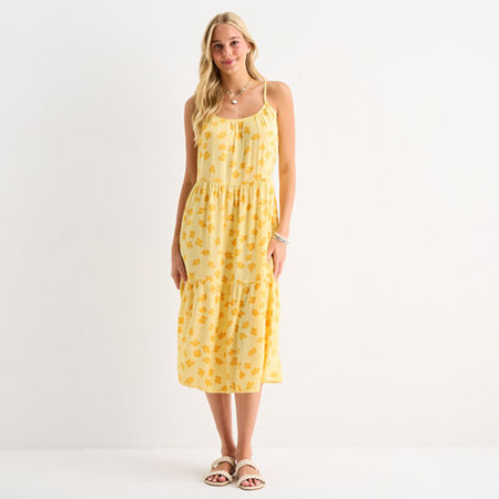 Click here for Hurley Womens Sleeveless Floral Midi Juniors Fit +... prices