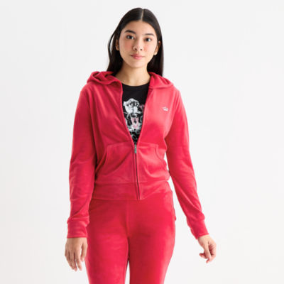 Juicy By Juicy Couture Womens Juniors Hooded Lightweight Track Jacket ...