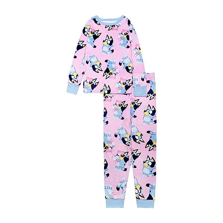 Click here for Velour Little & Big Kid Girls Bluey Velour Crew Ne... prices