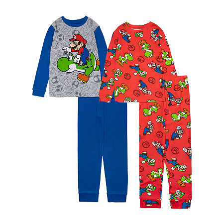 Click here for Little & Big Kid Boys Super Mario Crew Neck Long S... prices