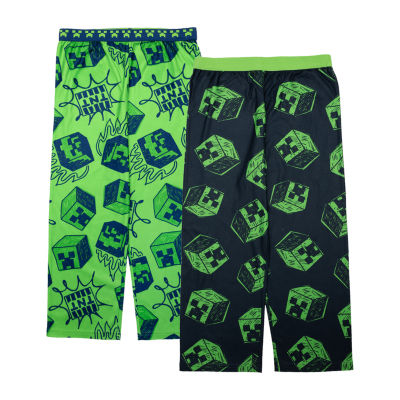 Big Kid Boys Minecraft 2-pc. Pajama Sets, Color: Green - JCPenney