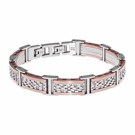 Click here for Mens Stainless Steel 8 1/2 Inch Link Bracelet  One... prices