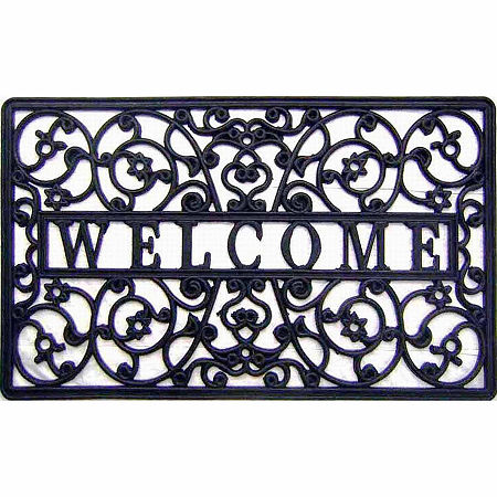 Click here for Welcome Cutout Rectangular Doormat - 18X30  One Si... prices
