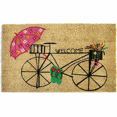 Click here for Bicycle Welcome Doormat - 18X30  One Size  Multipl... prices