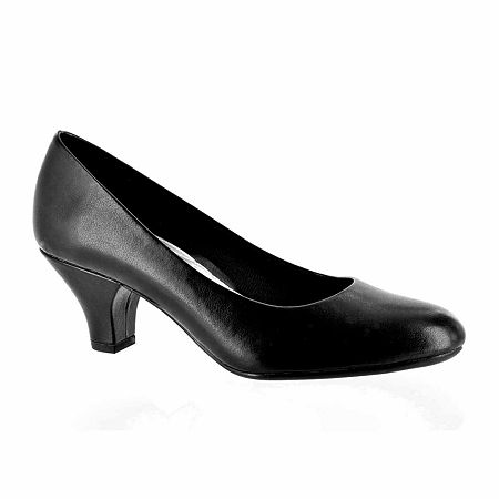 Click here for Easy Street Fabulous Womens Round Cone Heel Pumps... prices