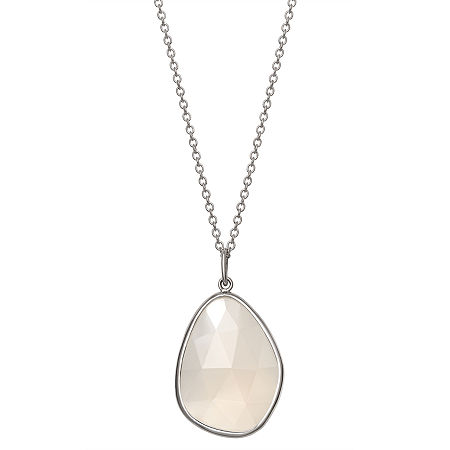 Click here for Womens Genuine White Chalcedony Sterling Silver 18... prices