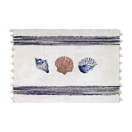 Click here for Avanti Blue Lagoon Ombre Seashells Bath Rug  20 x... prices