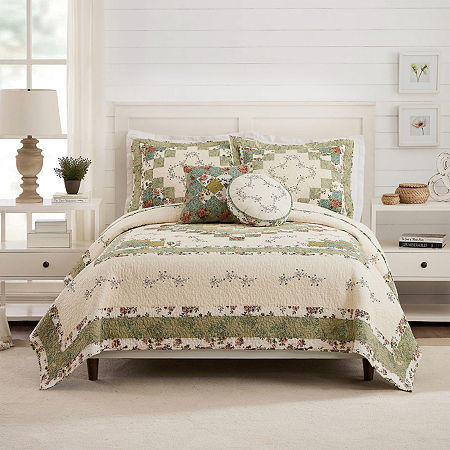 Click here for Modern Heirloom Olivia 3-pc. Embroidered Quilt Set... prices