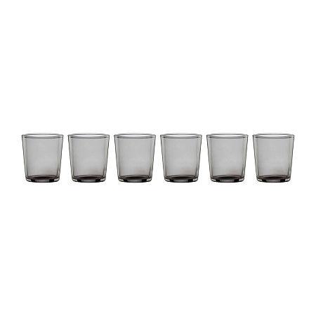 Oneida Stackables Smoke Shot Glasses  Set of 6 - Taupe  Gray and Smoke