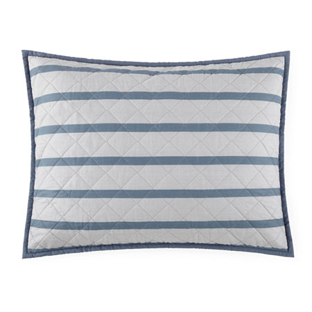 Click here for IZOD Kingsley Stripe Reversible Pillow Sham  One S... prices