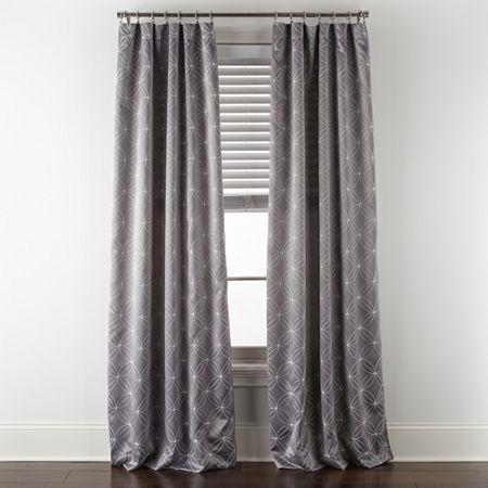 Click here for Regal Home Perth Geometric Embroidery Rod Pocket B... prices