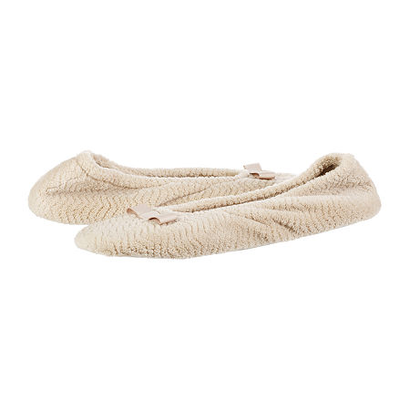 Click here for Isotoner Womens Ballerina Slippers  Large  Beige prices