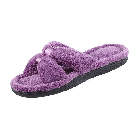 Click here for Isotoner Womens Memory Foam Slip-On Slippers  9-10... prices