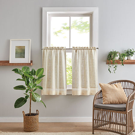Click here for CHF Bridget 2-pc. Rod Pocket Window Tier  One Size... prices