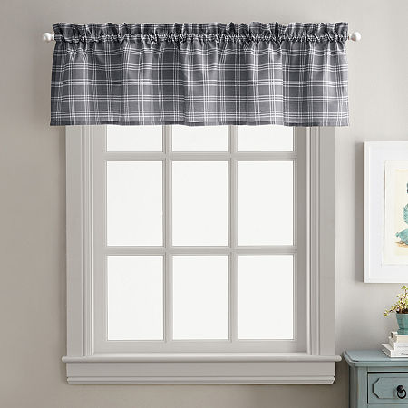 Click here for CHF Lodge Plaid Rod Pocket Tailored Valance  One S... prices