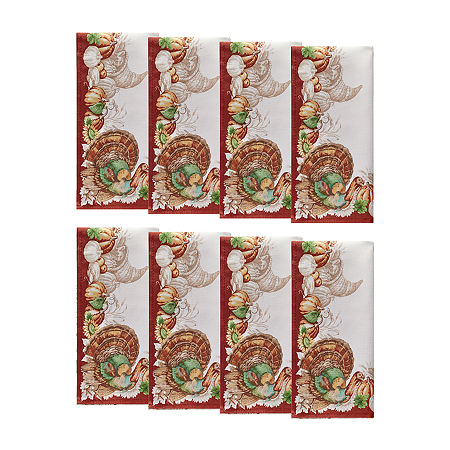 Click here for Elrene Holiday Turkey Bordered Fall Napkins  Set o... prices