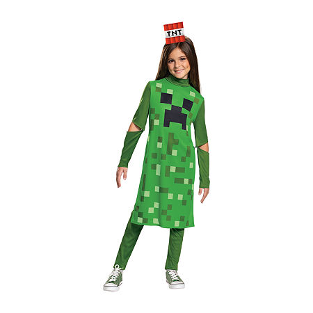 Click here for Little & Big Kid Girls Creeper Classic Minecraft C... prices